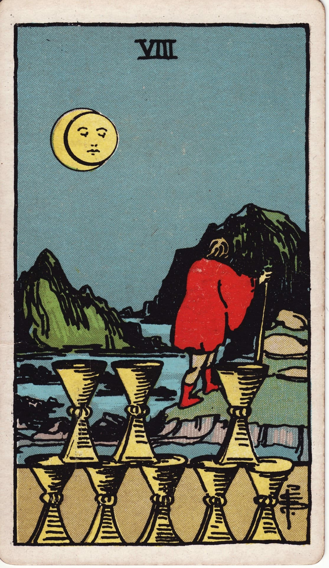 The Moon, Death & Eight of Cups: Transformation, Intuition